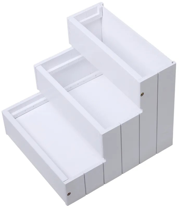 Schody pro psy s úložným prostorem, bílé D06-065WT
