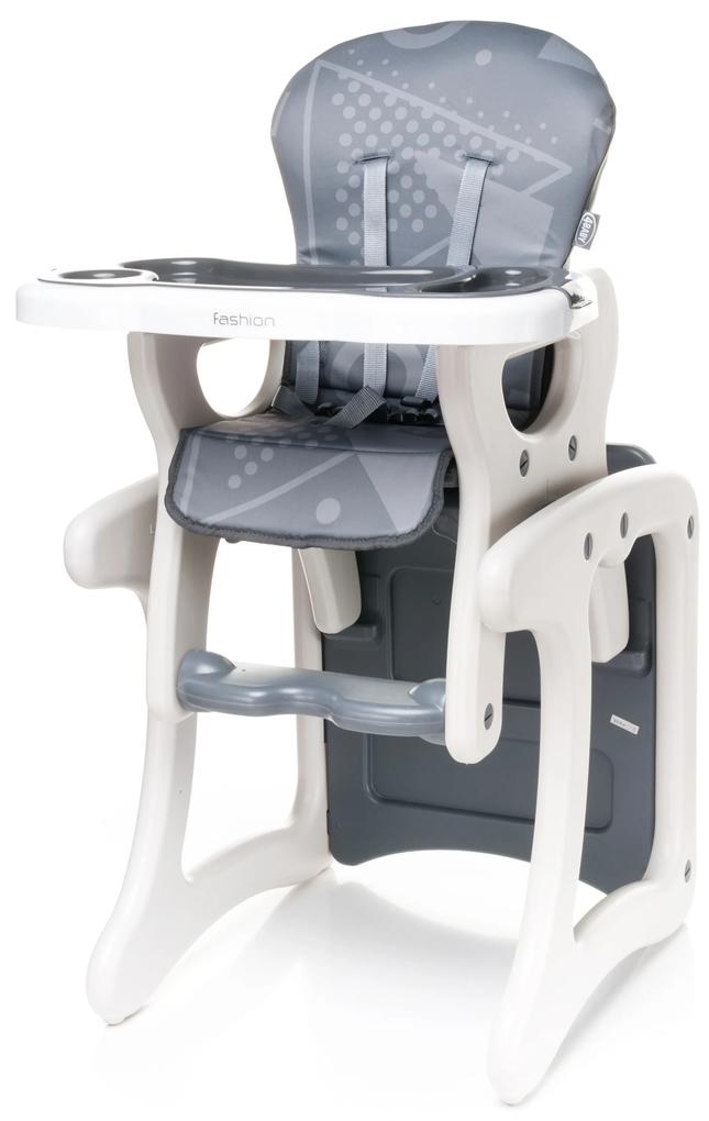 Jídelní židlička plastová 4Baby Fashion Grey | BIANO