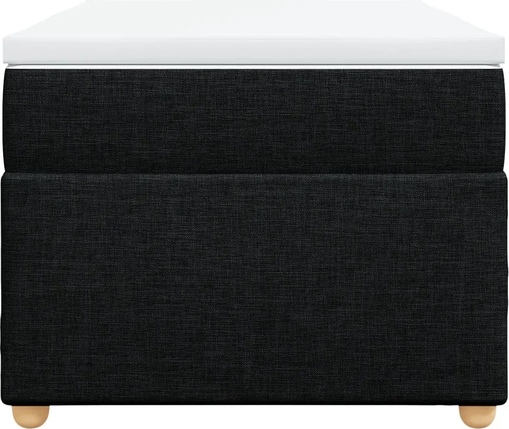 Box spring postel s matrací černá 90x200 cm textil 3285347