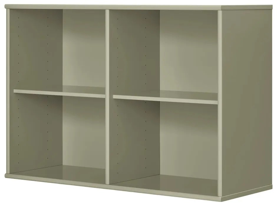 Khaki závěsná knihovna 89x61x32,5 cm Mistral – Hammel Furniture