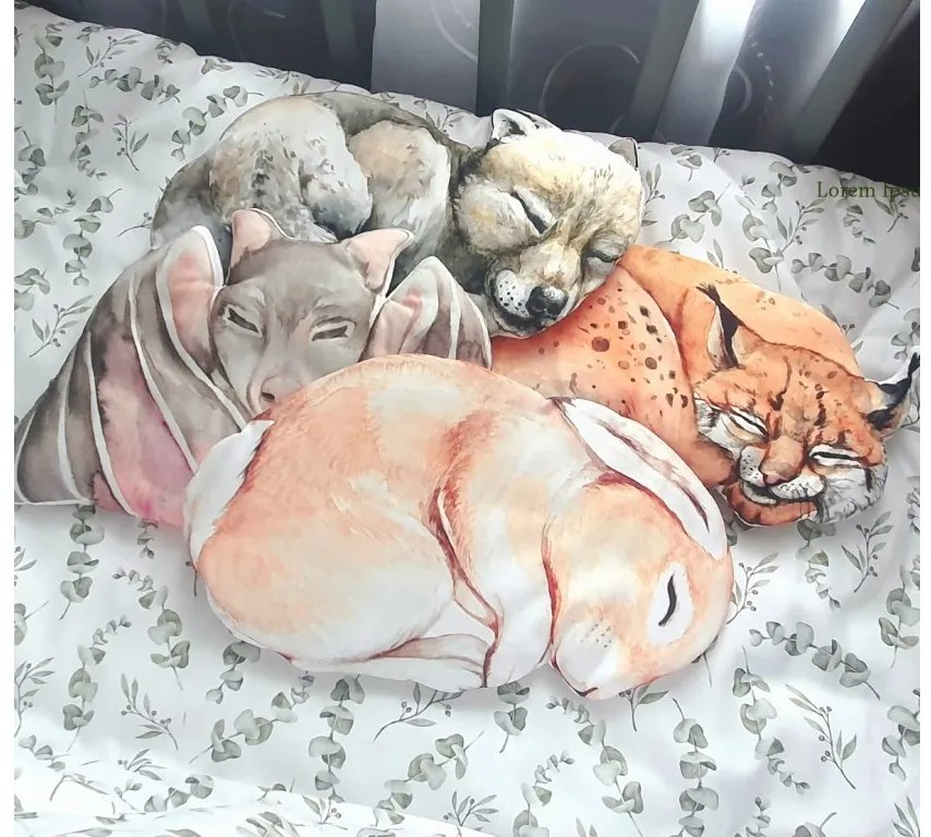 Bavlněný dekorační dětský polštářek RYS Zvolte rozměr: Klasický 33x21 cm