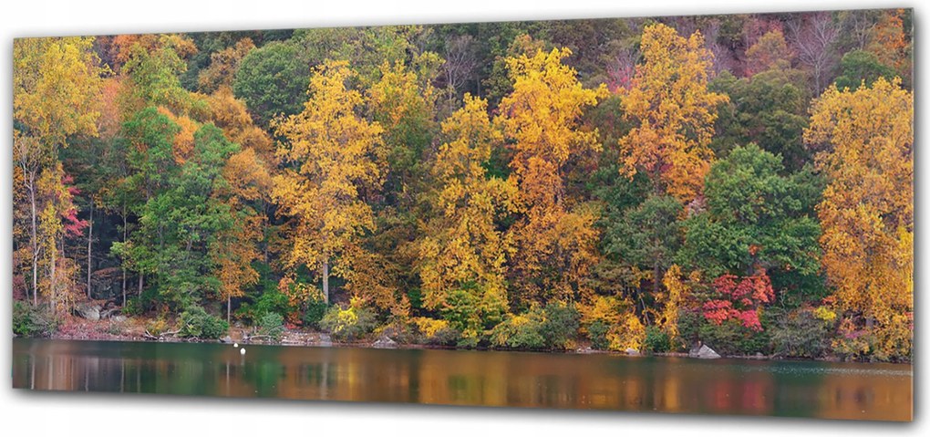 Skleněný obraz 80x30 tvrzená grafika jezero