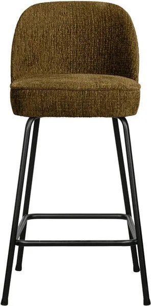 Sametová barová židle v bronzové barvě (výška sedáku 64 cm) Vogue – WOOOD