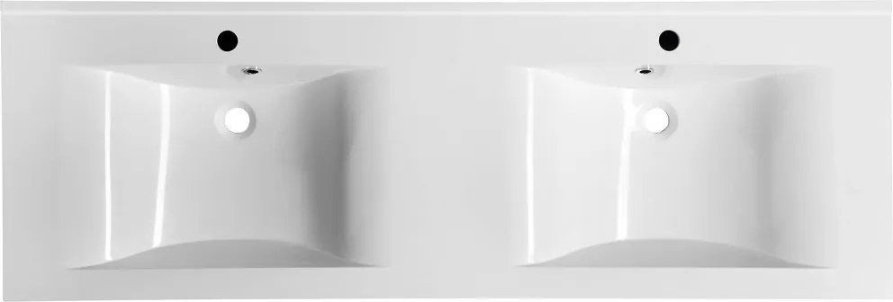 Sapho Sapho, FLAVIA dvojumyvadlo 150x50cm, litý mramor, bílá, 68154