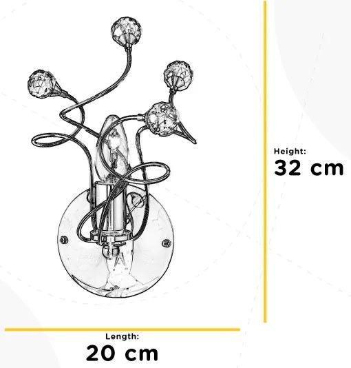 ONLI - Nástěnné svítidlo TRILLY 1xE14/6W/230V