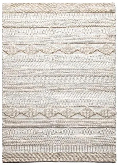 Diamond Carpets koberce Ručně vázaný kusový koberec Winter DESP P88 Mohair White - 80x150 cm