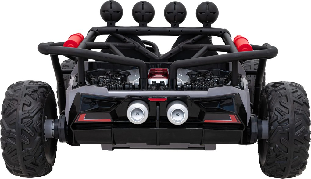 Ramiz Elektrická bugina Racing 5 pro děti +3 šedá + motory 2x200W + dálkové ovládání + pomalý start