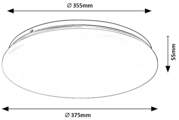 Rabalux 71103 - LED Stropní svítidlo VENDEL LED/24W/230V 3000K 37 cm