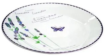 TORO talíř jídelní,keramika-p,motiv levandule,27x2,5cm