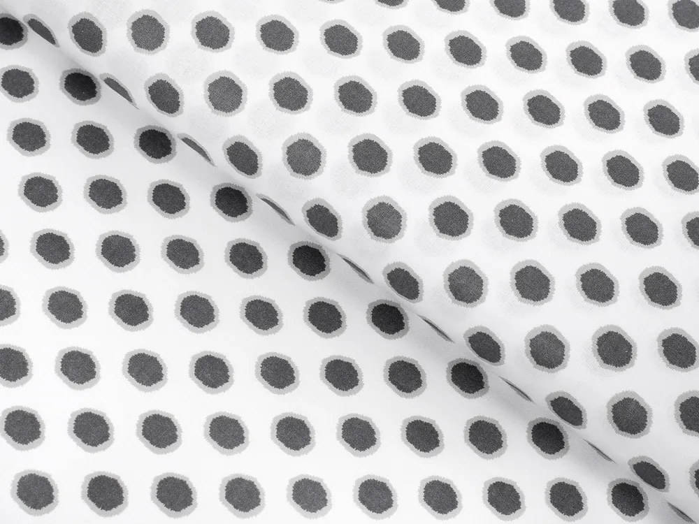 Biante Bavlněné prostírání na stůl Sandra SA-286 Šedé puntíky na bílém 30x40 cm