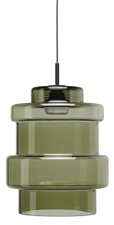 Designové svítidlo z ručně foukaného skla Axle L LED Barva: Zelená, Délka kabelu: 2000 mm, Stmívání: Stmívatelné DALI