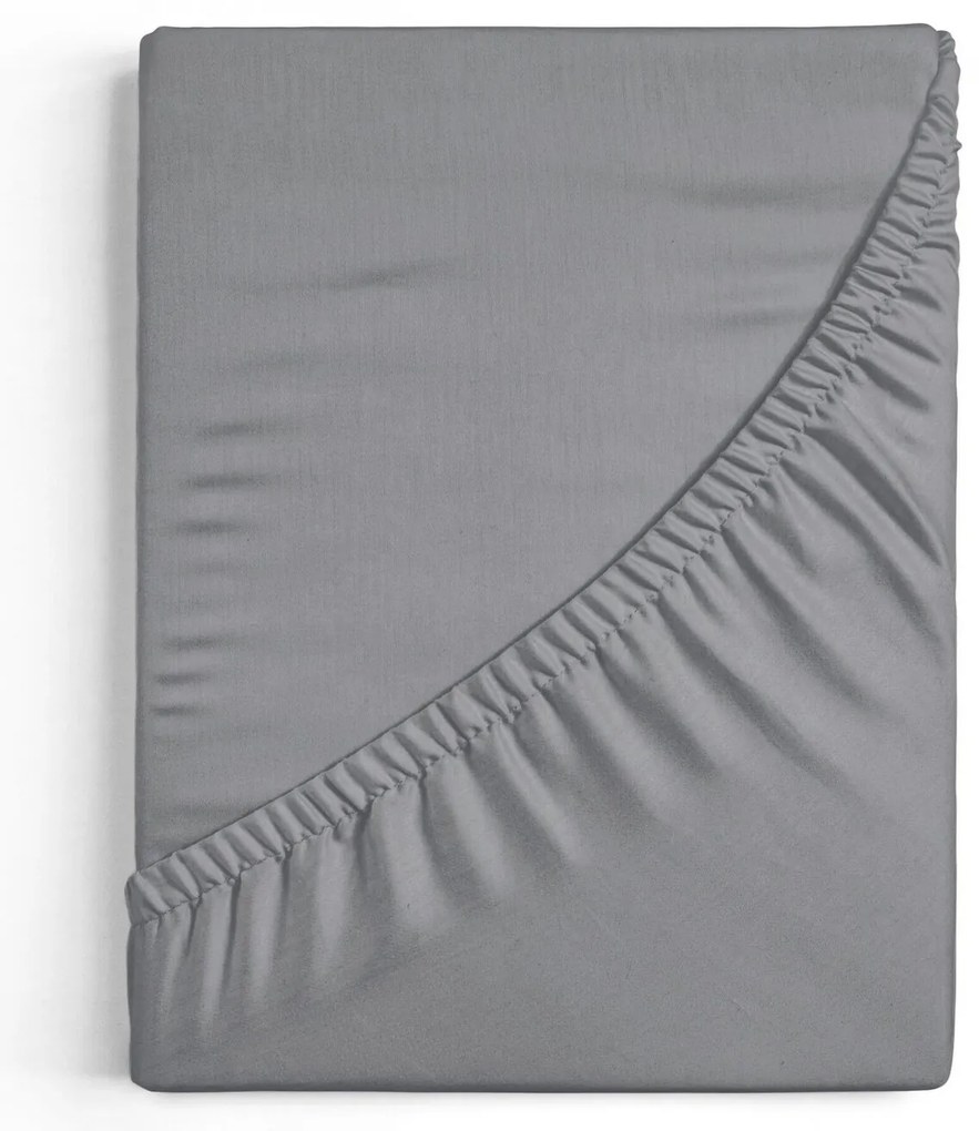 JERSEY PROSTĚRADLO JERS4 140X200 CM, VÝŠKA 30 CM ŠEDÉ