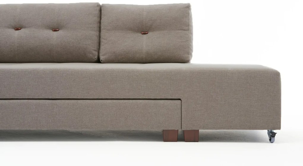 Atelier del Sofa Rohová sedací souprava Manama Corner Sofa Bed Left - Cream, Krémová