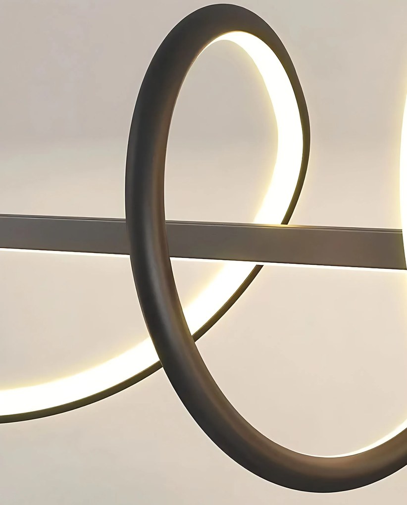 Toolight Závěsné LED osvětlení Modern D24 LHJ023-CP 120 cm černé