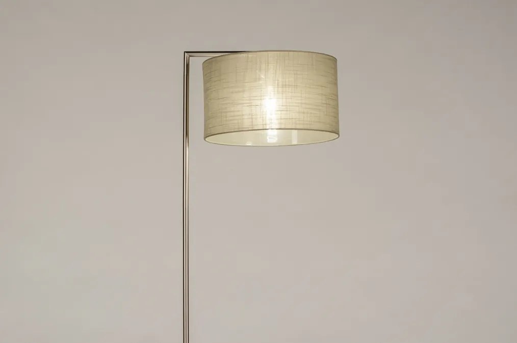 Stojací designová lampa Pallas Silver and Taupe