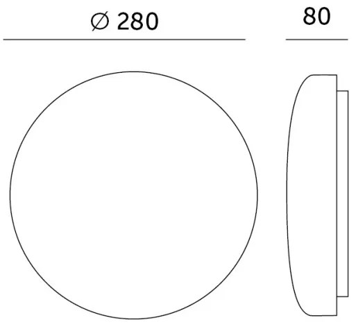 LED Koupelnové stropní svítidlo se senzorem SOFI LX LED/13W/230V IP44 pr. 28 cm