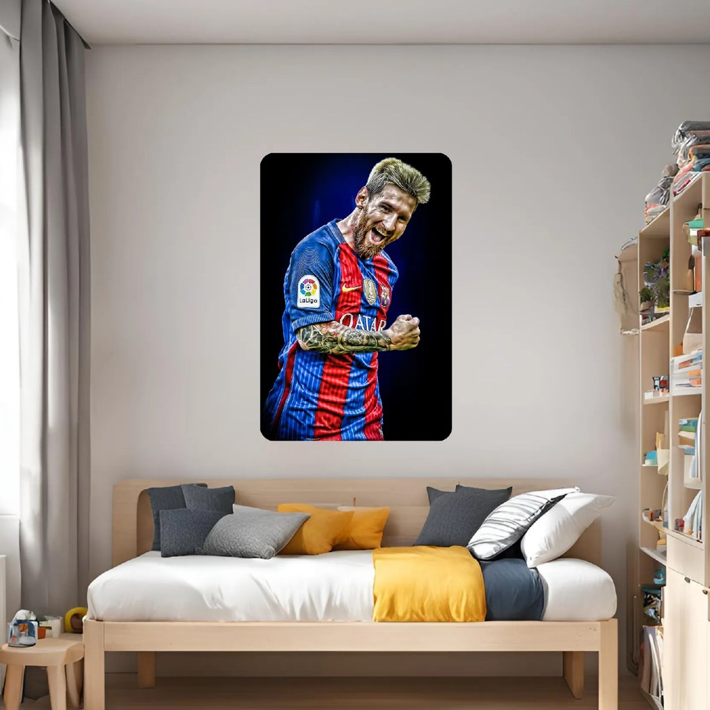 Textilní samolepka na zeď "MESSI 2"