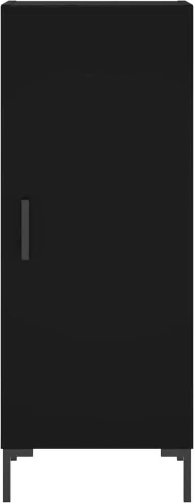vidaXL Skříň highboard 34,5 x 34 x 180 cm kompozitní dřevo [3200130] Barva: Černá