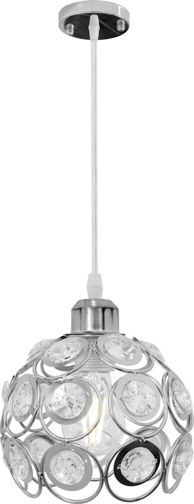 Toolight - Elegantní stropní lampa 1xE27 APP207, chromová, OSW-00402