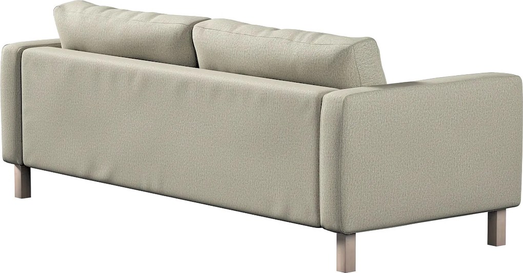 Potah na pohovku IKEA Karlstad 3-místná, nerozkládací, krátký barva béžová látka pletený vzor