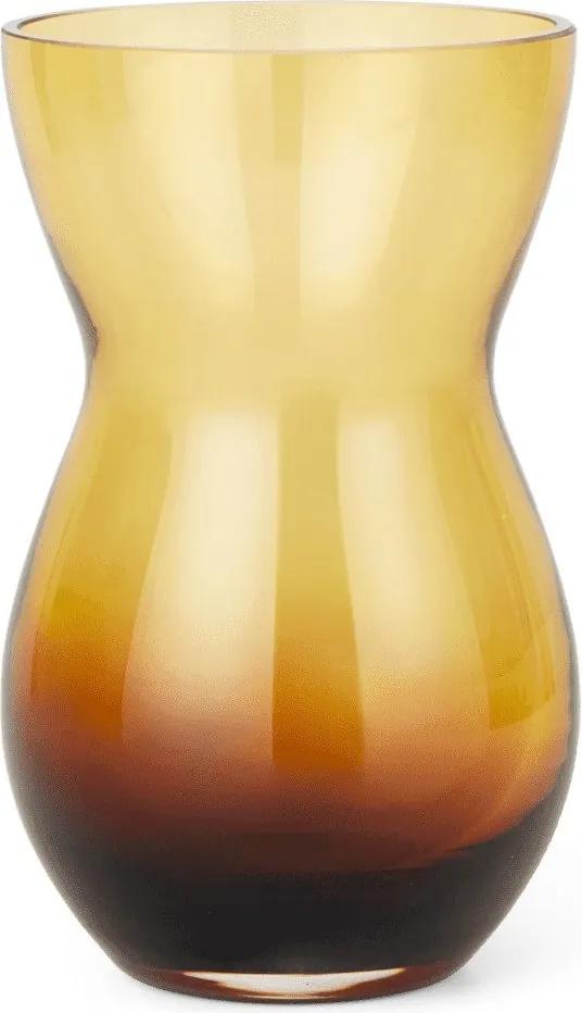 Váza Calabas 21 cm jantar-fialová
