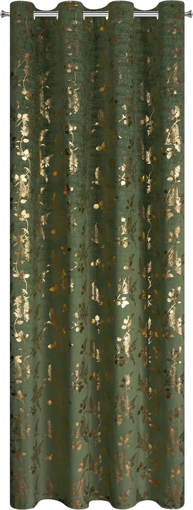 ZÁVĚS NA KROUŽCÍCH HILARY 140X250 CM VZOROVANÝ