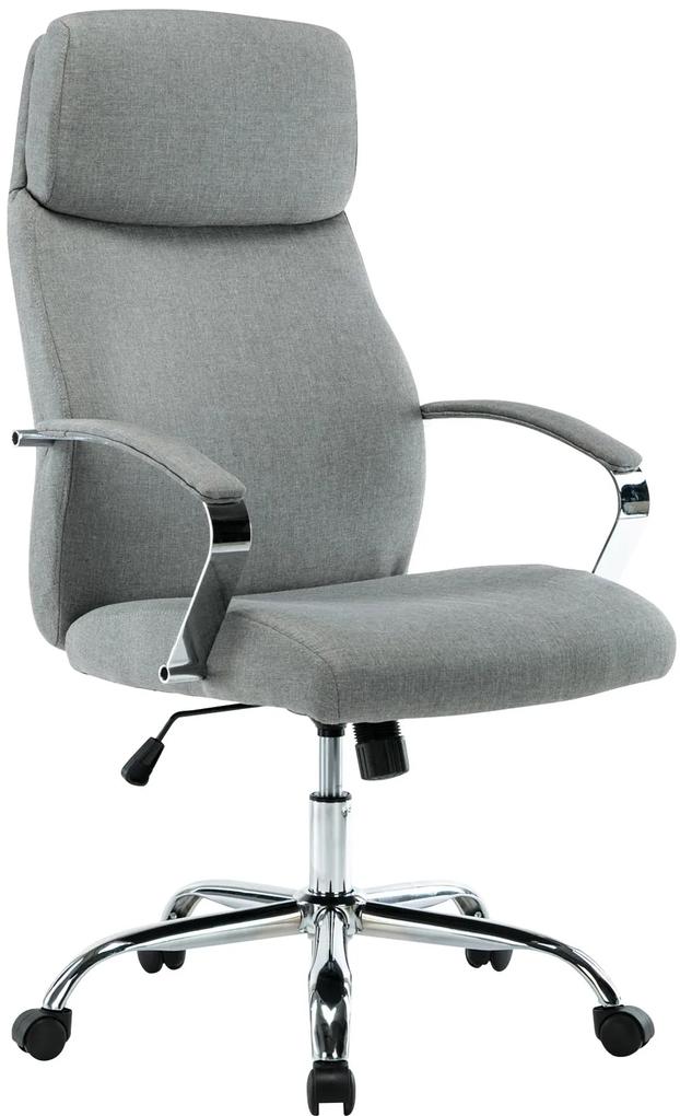Kancelářská židle Caistor - látkový potah | světle šedá