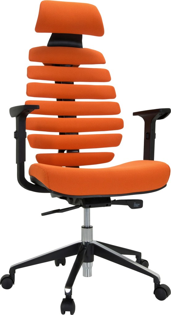 XXXLutz OTOČNÁ ŽIDLE, plochá tkanina, oranžová, černá MID.YOU - Online Only kancelářské židle - 001918015604