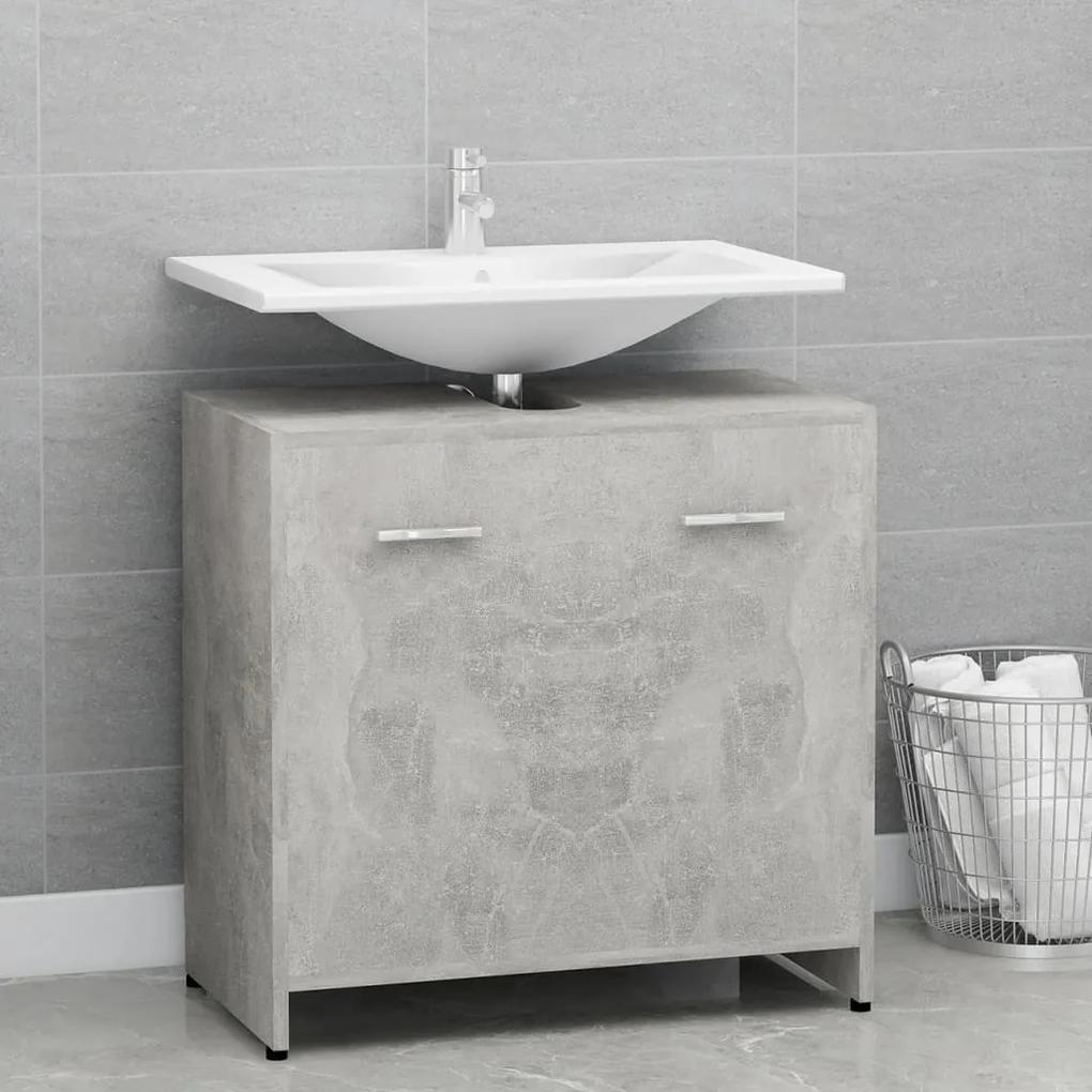 802574 vidaXL Koupelnová skříňka betonově šedá 60 x 33 x 61 cm dřevotříska