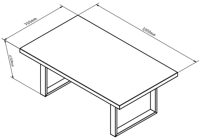 Wuders Konferenční stolek Falco Velikost: 900 x 700 mm, Výška: 350 mm 900 x 700 mm