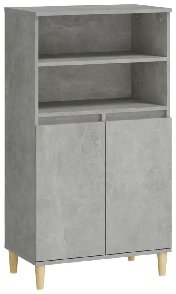 Skříň highboard betonově šedá 60 x 36 x 110 cm kompozitní dřevo