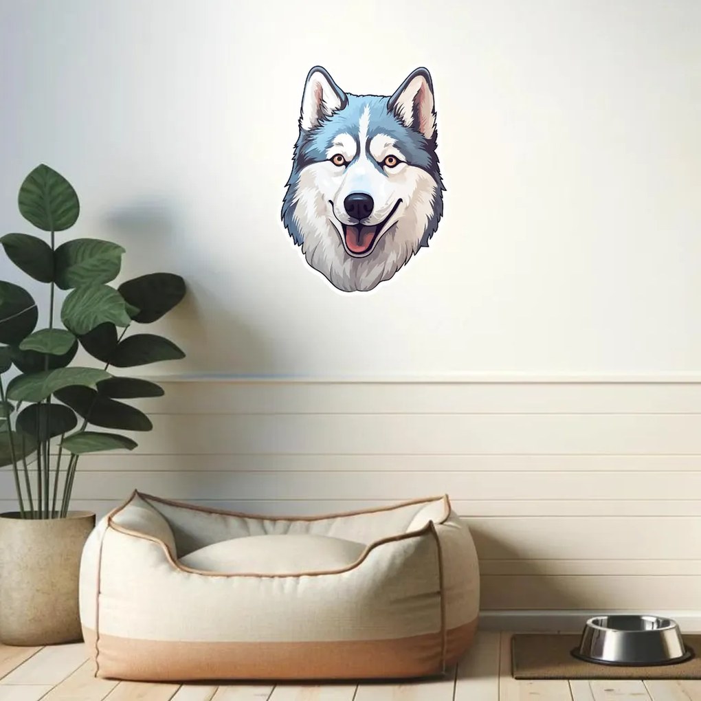 PIPPER. Nálepka Husky Velikost: 15cm