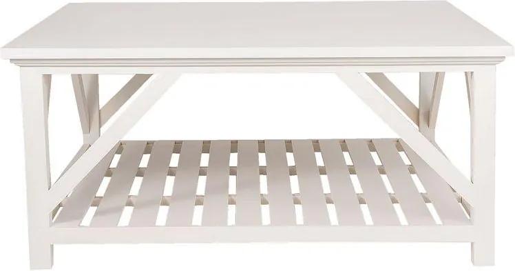 Konferenční stolek bílý nízký 100 x 45 cm