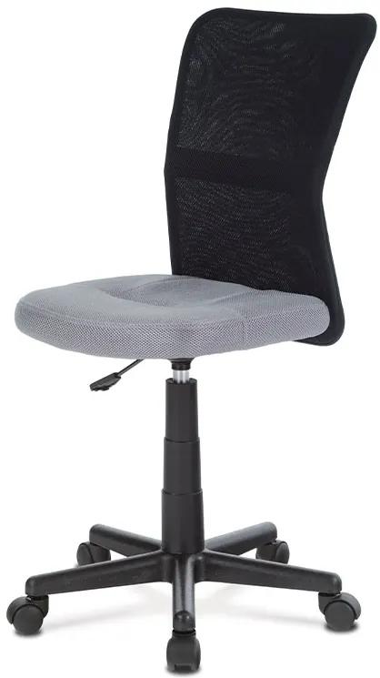 Dětská židle na kolečkách Autronic KA-2325 GREY – černá/šedá