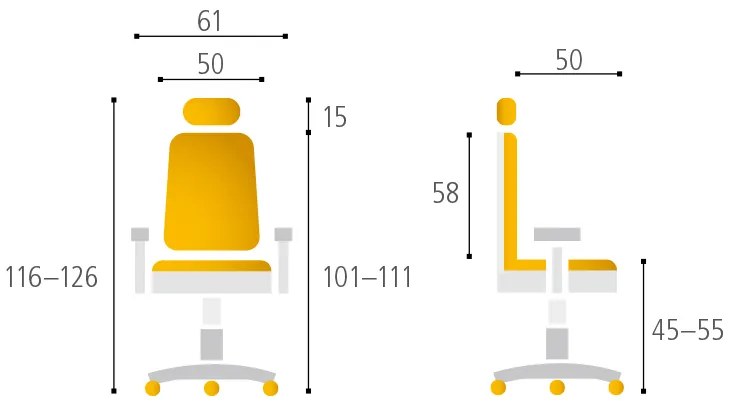 Office Pro Kancelářská židle Calypso XL SP1 Barva opěráku: 14A11 modrá