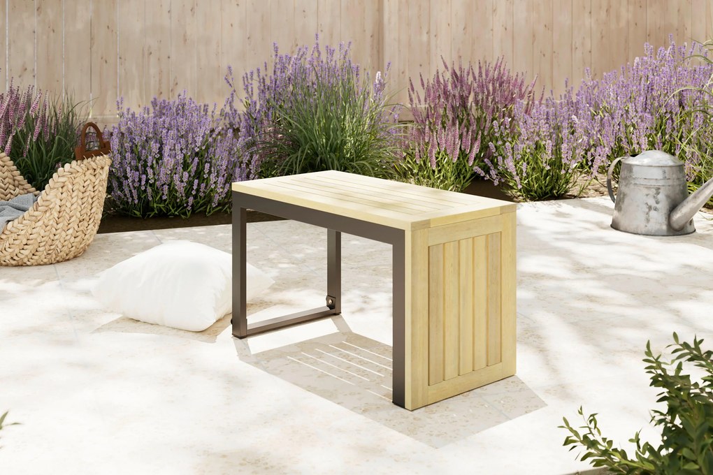 XXXLutz ZAHRADNÍ STOLEK, dřevo, kov, 35/71/41 cm Ambia Garden - Online Only zahradní nábytek - 001254009201