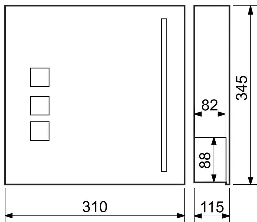 Richter Czech BK.501.GW.N poštovní schránka nerez
