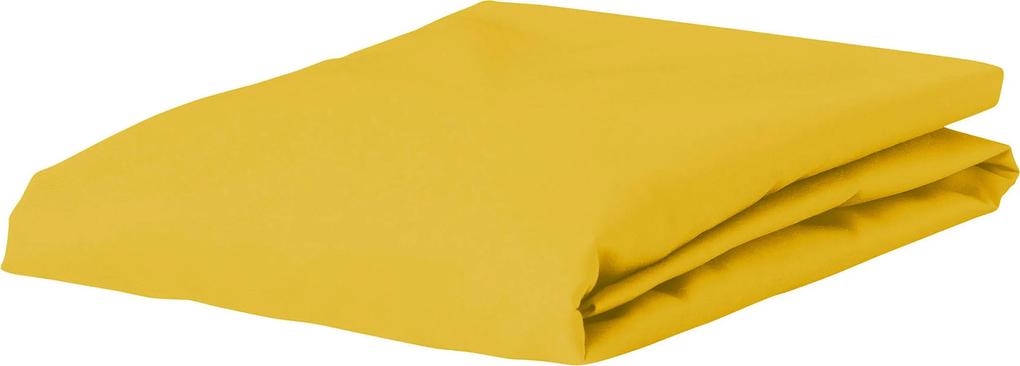 Prostěradlo s gumou The Perfect Organic Jersey 160 x 200 cm hořčičně žluté