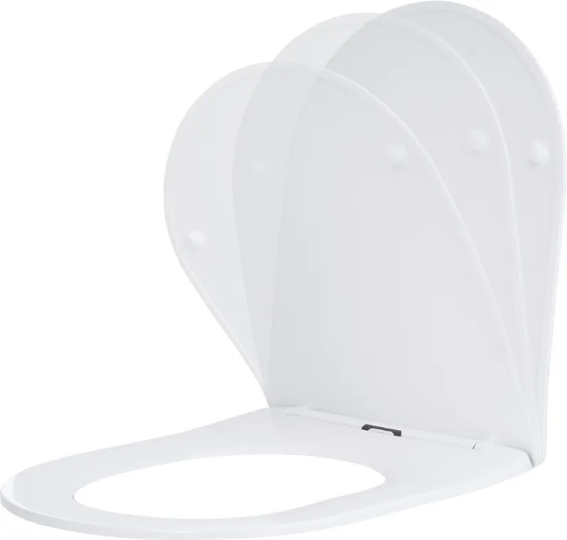 Gamma Magro, toaletní WC sedátko 438x361mm z duroplastu s pomalým zavíráním, bílá, GMA-MAGRO