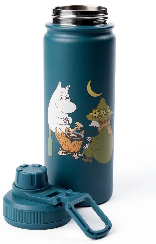 Termo láhev NB Moomin Adventure modrozelená 0,55L, NordicBuddies Finsko