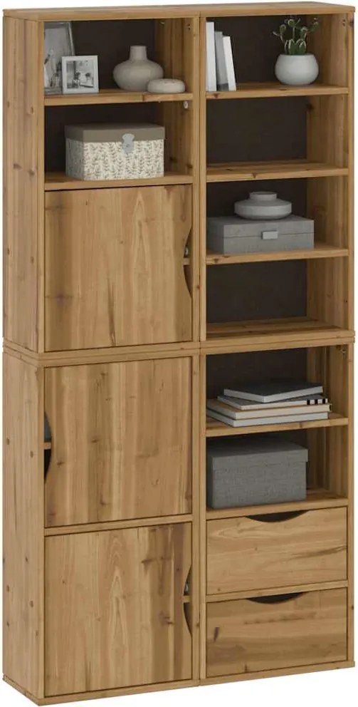 Boční skříňky 4 ks "ODDA" 40x24x79 cm Borovicový masiv 3365352