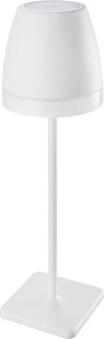 NV 9223401 Venkovní stolní lampa COLT bílý litý hliník a akryl LED 2W 3000K IP54 62st. 5V DC vypínač na těle USB kabel stmívatelné - NOVA LUCE