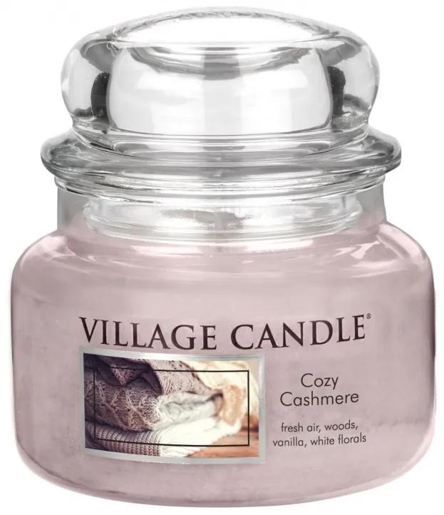 Village Candle Vonná svíčka ve skle, Kašmírové pohlazení - Cozy Cashmere, 11oz Premium