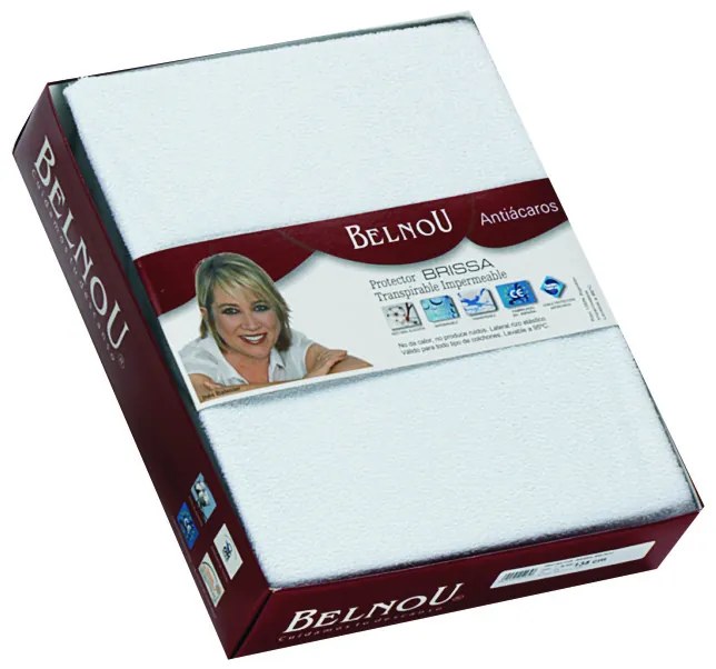 Nepropustné hyperprodyšné froté prostěradlo BelnoU Brissa 200x200 cm - bílá