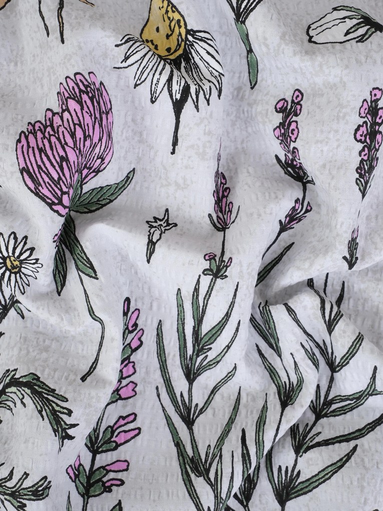 MK Lůžkoviny Krepový povlak na polštář Renforcé 70 x 90 cm - Herbář šedý