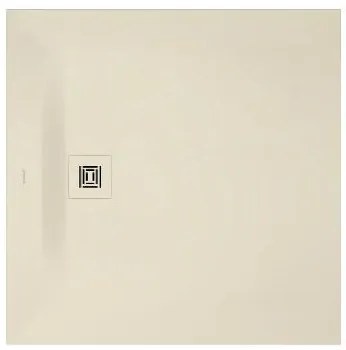 Duravit Sustano - Sprchová vanička, 1000x1000 mm, DuraSolid, matná krémová 720275620000000