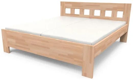 Texpol Dřevěná postel Jana senior 200x170 Mahagon