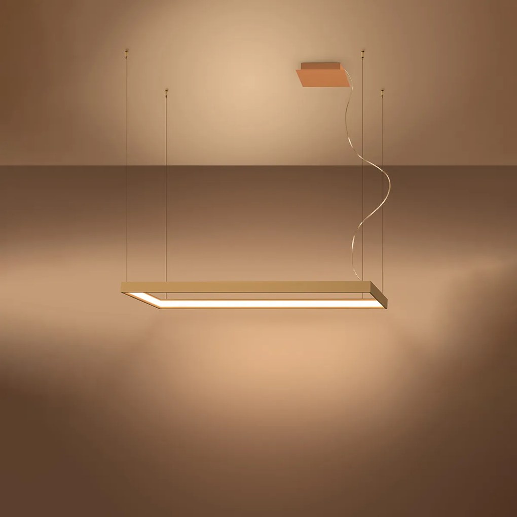 Závěsné LED svítidlo Tuula m, 1x LED 50w, 3000k, g