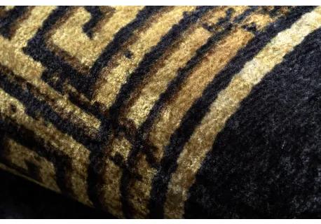 Dywany Luszczow Dětský kusový koberec MIRO 51223.806 pratelný  Rám, řecký protiskluz, černý / zlatý Rozměr koberce: 160 x 220 cm