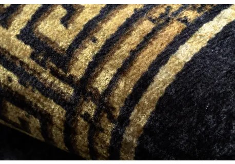 Dywany Luszczow Dětský kusový koberec MIRO 51223.806 pratelný  Rám, řecký protiskluz, černý / zlatý Rozměr koberce: 200 x 290 cm
